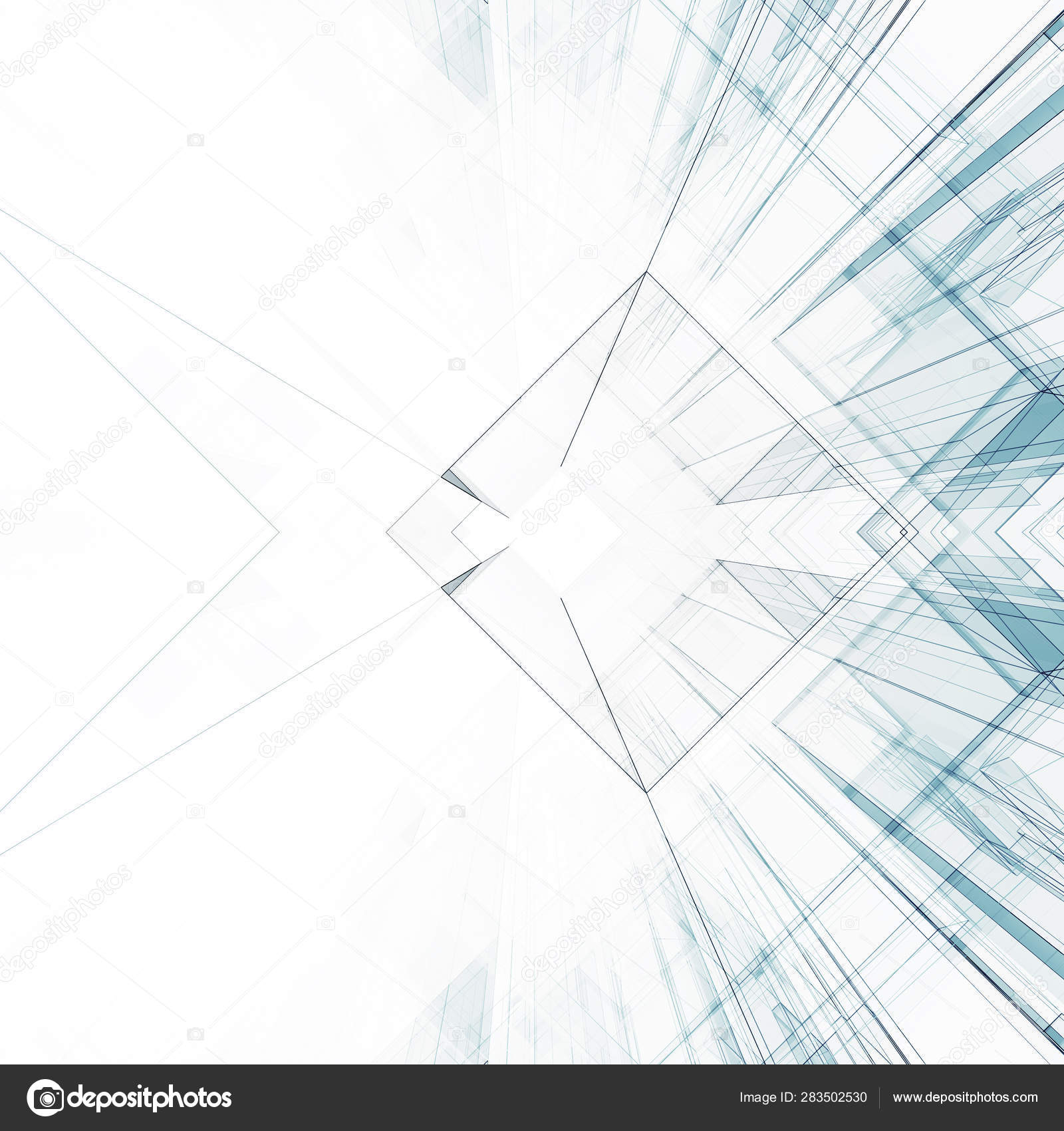 Abstract architecture background. 3d rendering — Stock Photo © 1xpert #283502530