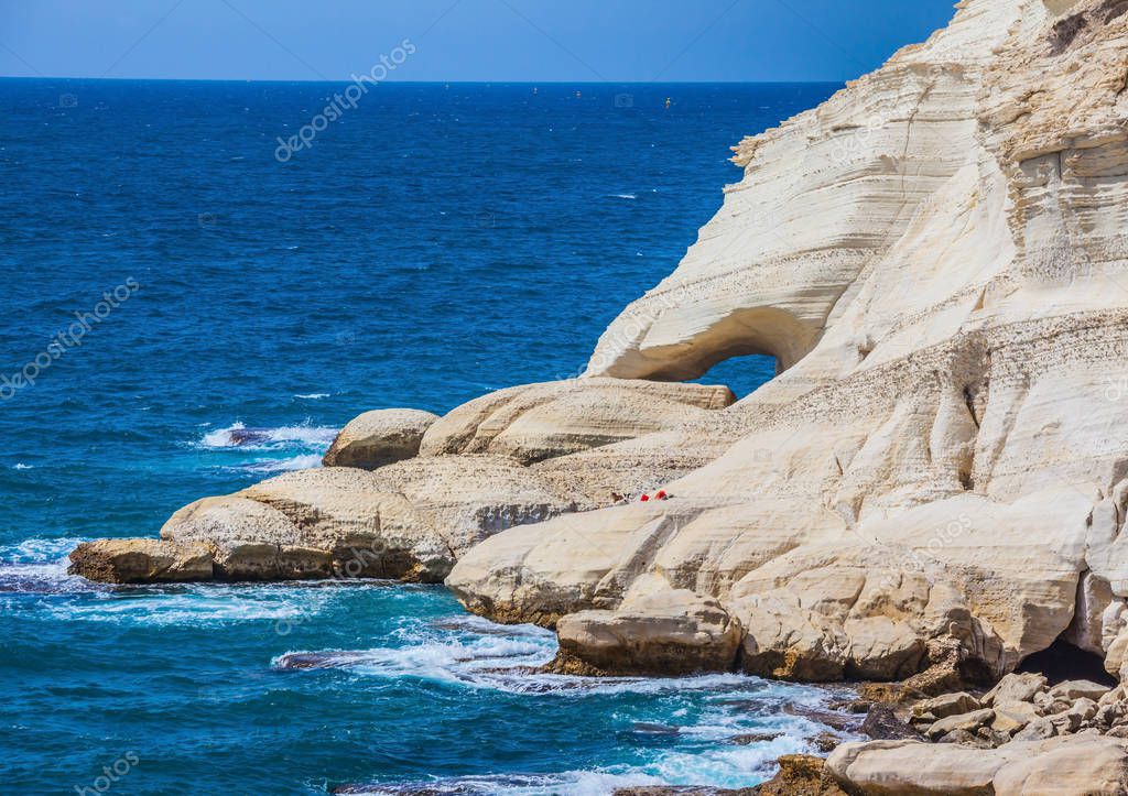 Las grutas de Rosh Ha Nikra. Fenómeno geológico en el norte de Israel ...