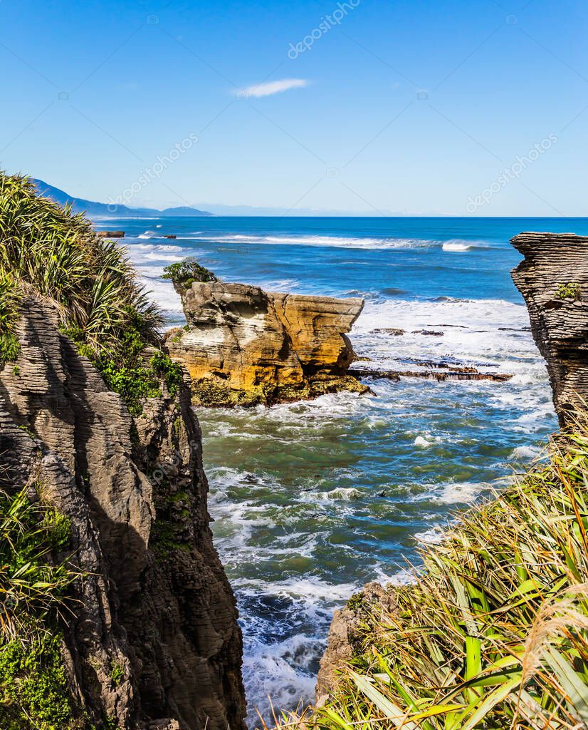 Pancake Rock es una maravilla natural del Parque Nacional de Paparoa ...
