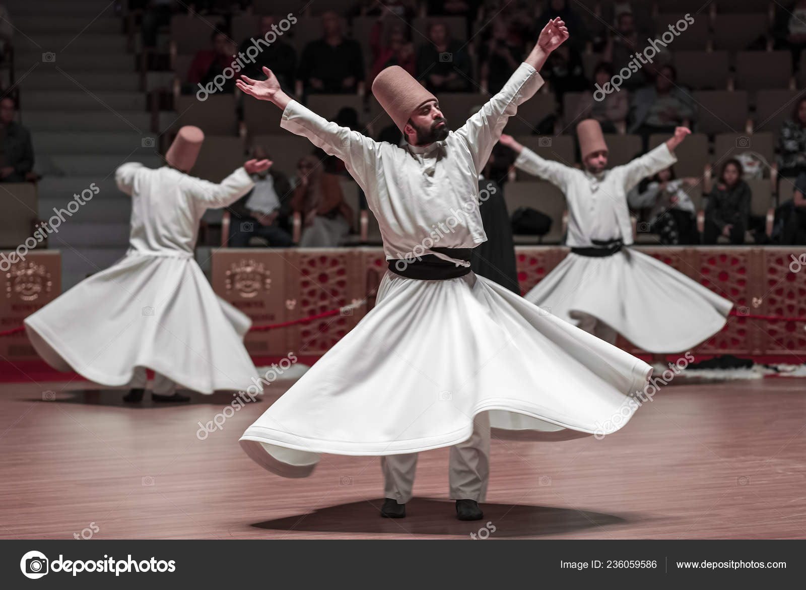 Semazen or Whirling Dervishes at Mevlana Culture Center in Konya ...