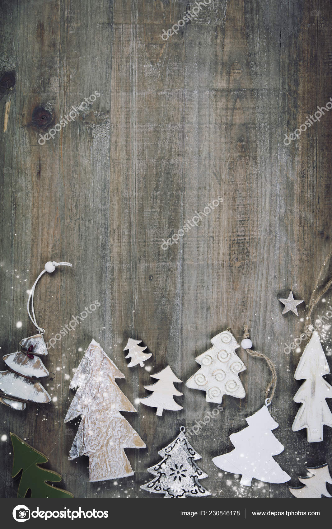 Rustic Wood Christmas Background