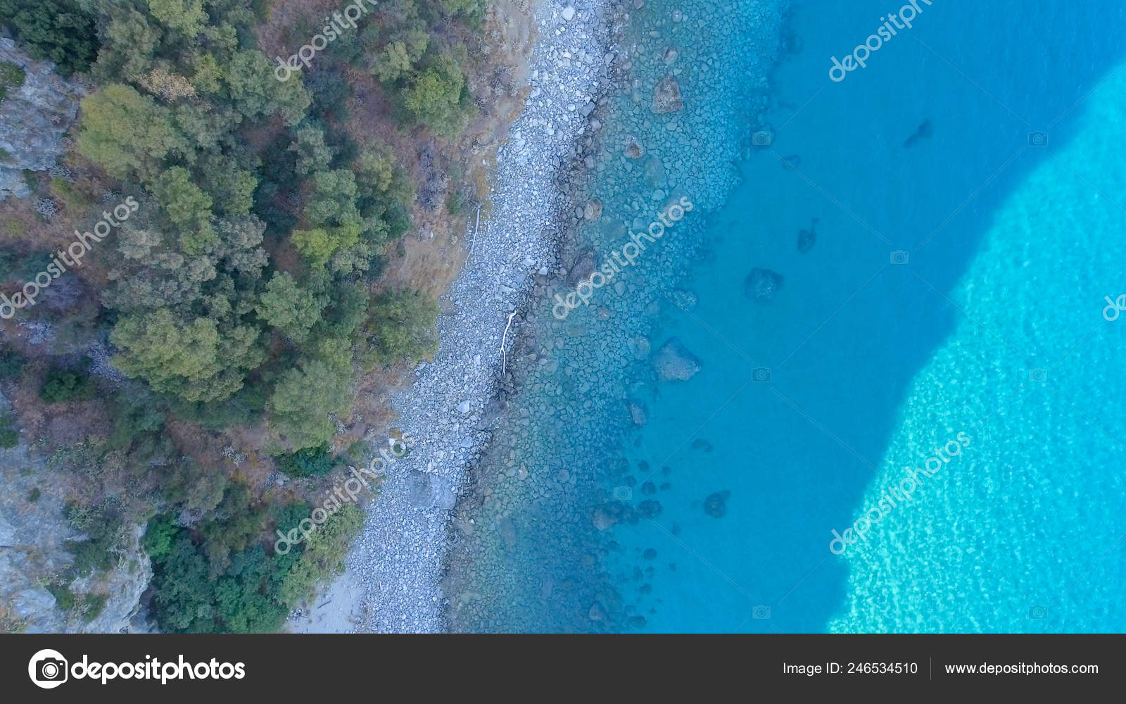 Rocks Ocean Overhead Downward View — Stock Photo © jovannig #246534510