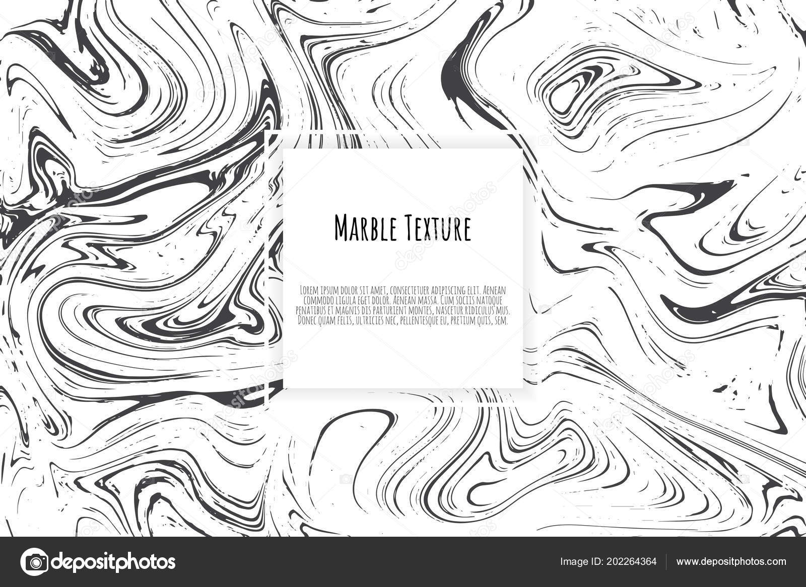 Grey, black, white marble template. Trendy pattern, graphic poster ...