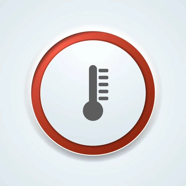 Temperature Button Green Circle White Background Stock Vector by ©Yuriy ...