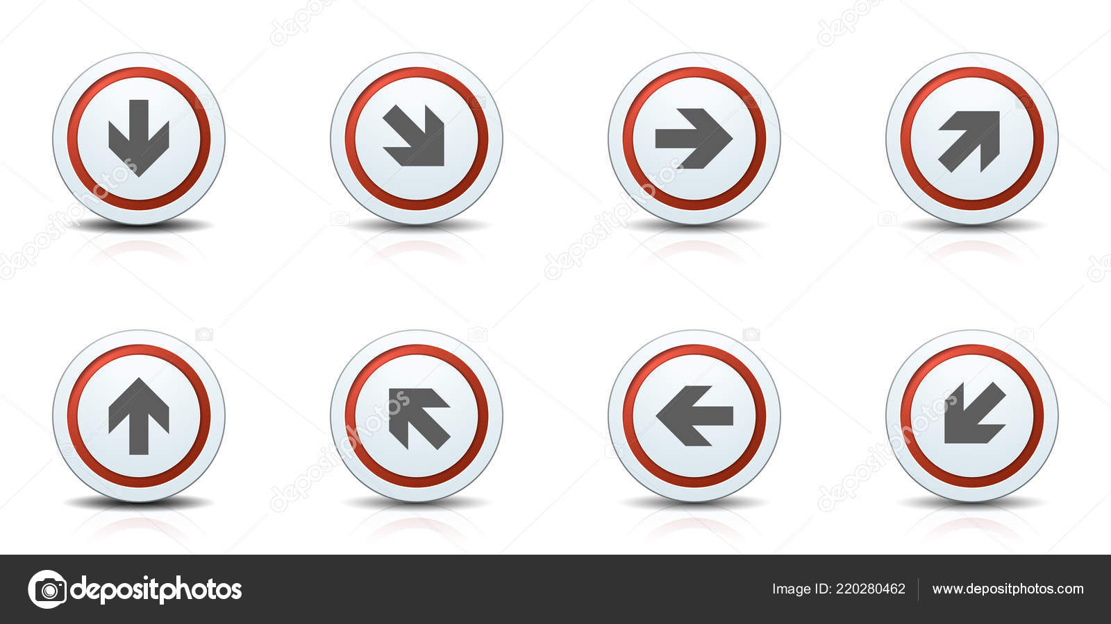Arrows Signs set — Stock Vector © Yuriy_Vlasenko #220280462