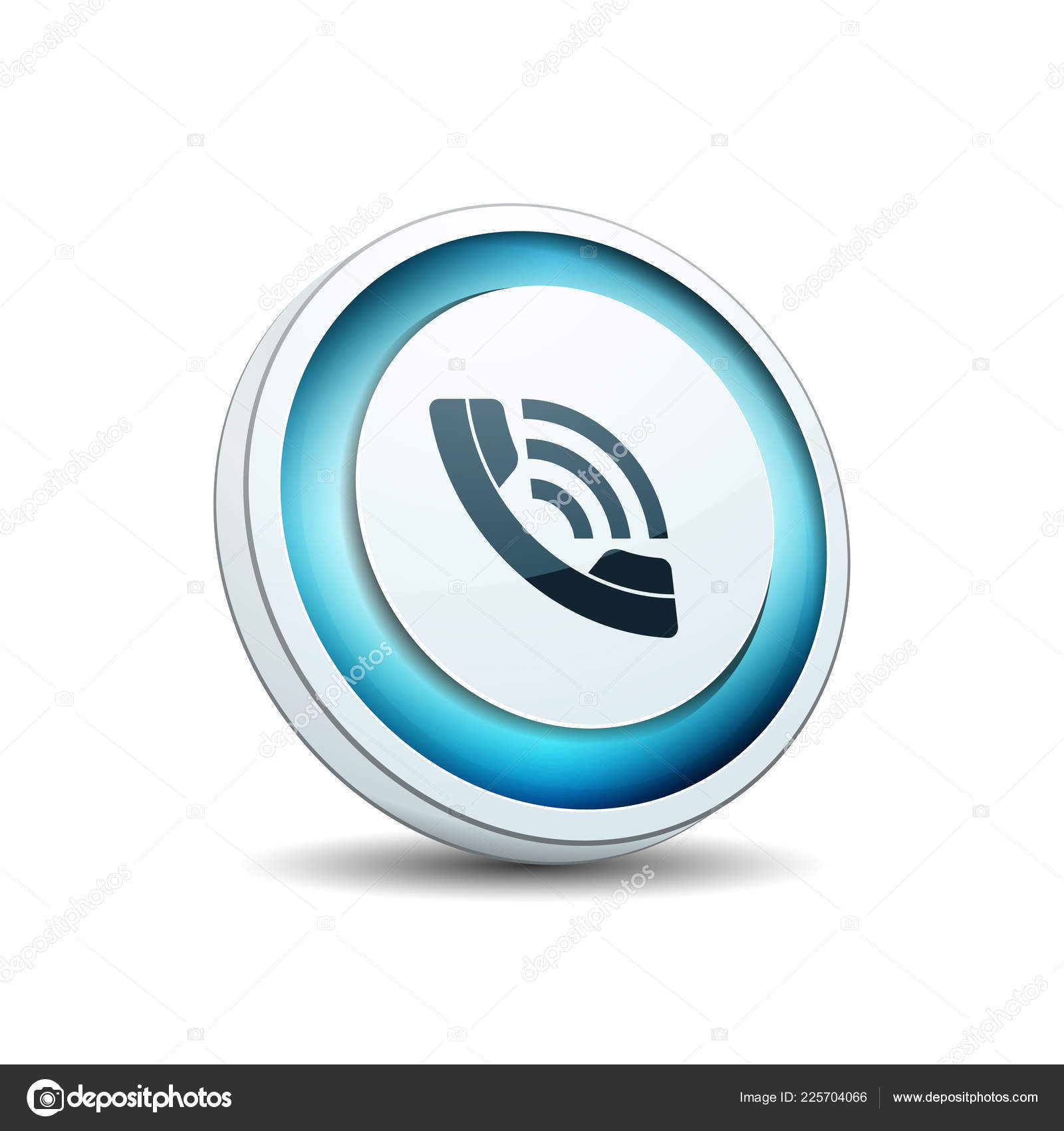 Phone Call Sign Button Vector Illustration Stock Vector by ©Yuriy ...