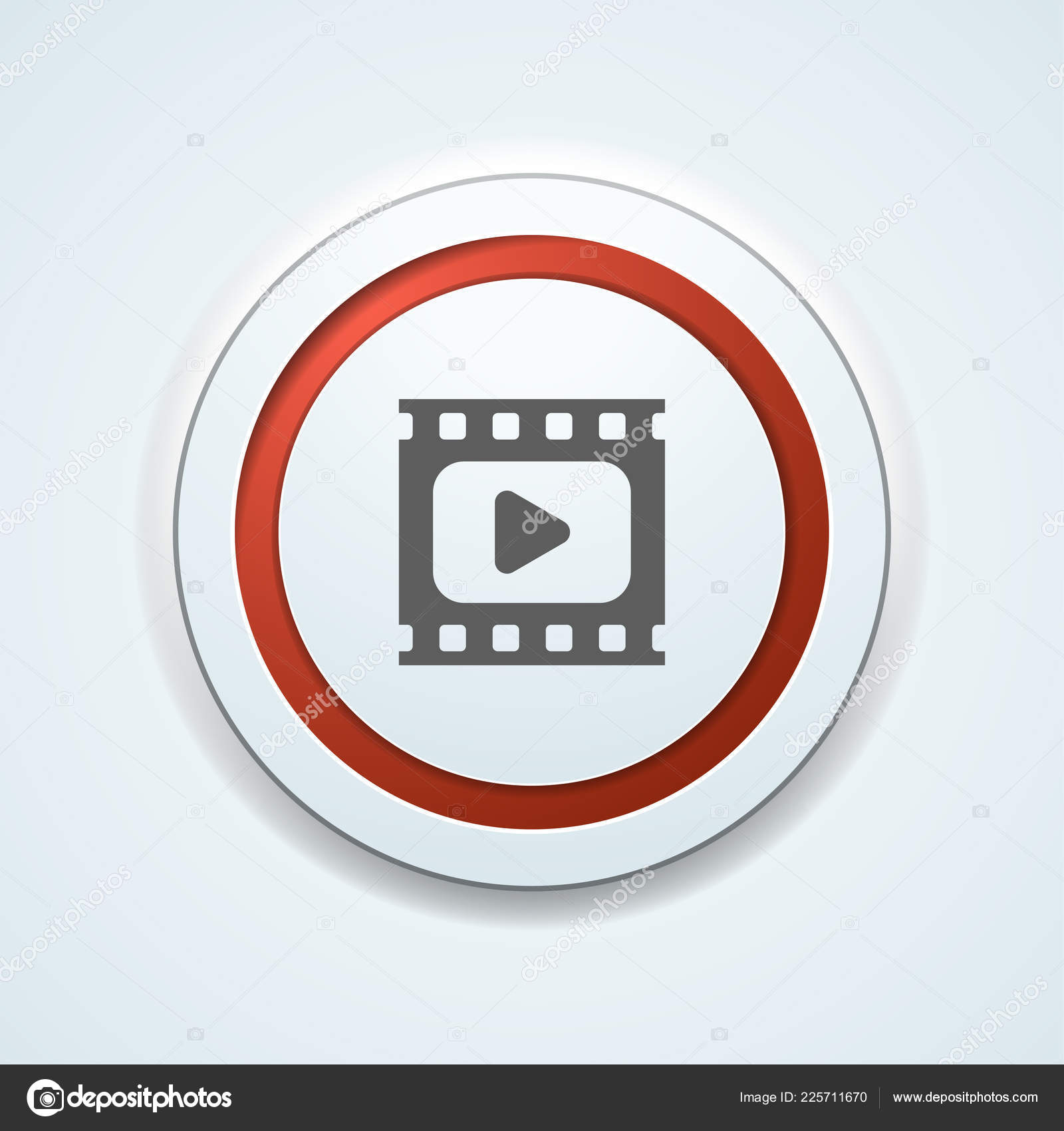 Video play icon Stock Vector Image by ©Yuriy_Vlasenko #225711670