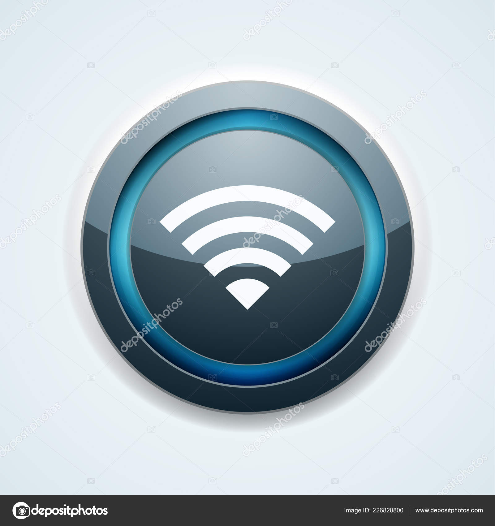 Wireless Connection button icon Stock Vector by ©Yuriy_Vlasenko 226828800