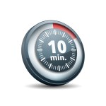 Stopwatch Expiring Time Minutes Web Icon Isolated Stock Vector Image by ...