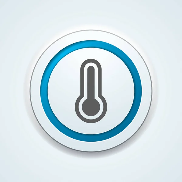 Temperature Button Red Circle White Background Stock Vector by ©Yuriy ...