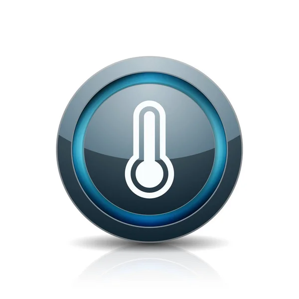 Temperature Button Green Circle White Background Stock Vector by ©Yuriy ...