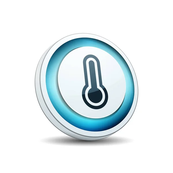 Temperature Button Green Circle White Background Stock Vector by ©Yuriy ...