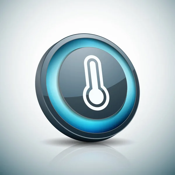 Temperature Button Green Circle White Background Stock Vector by ©Yuriy ...