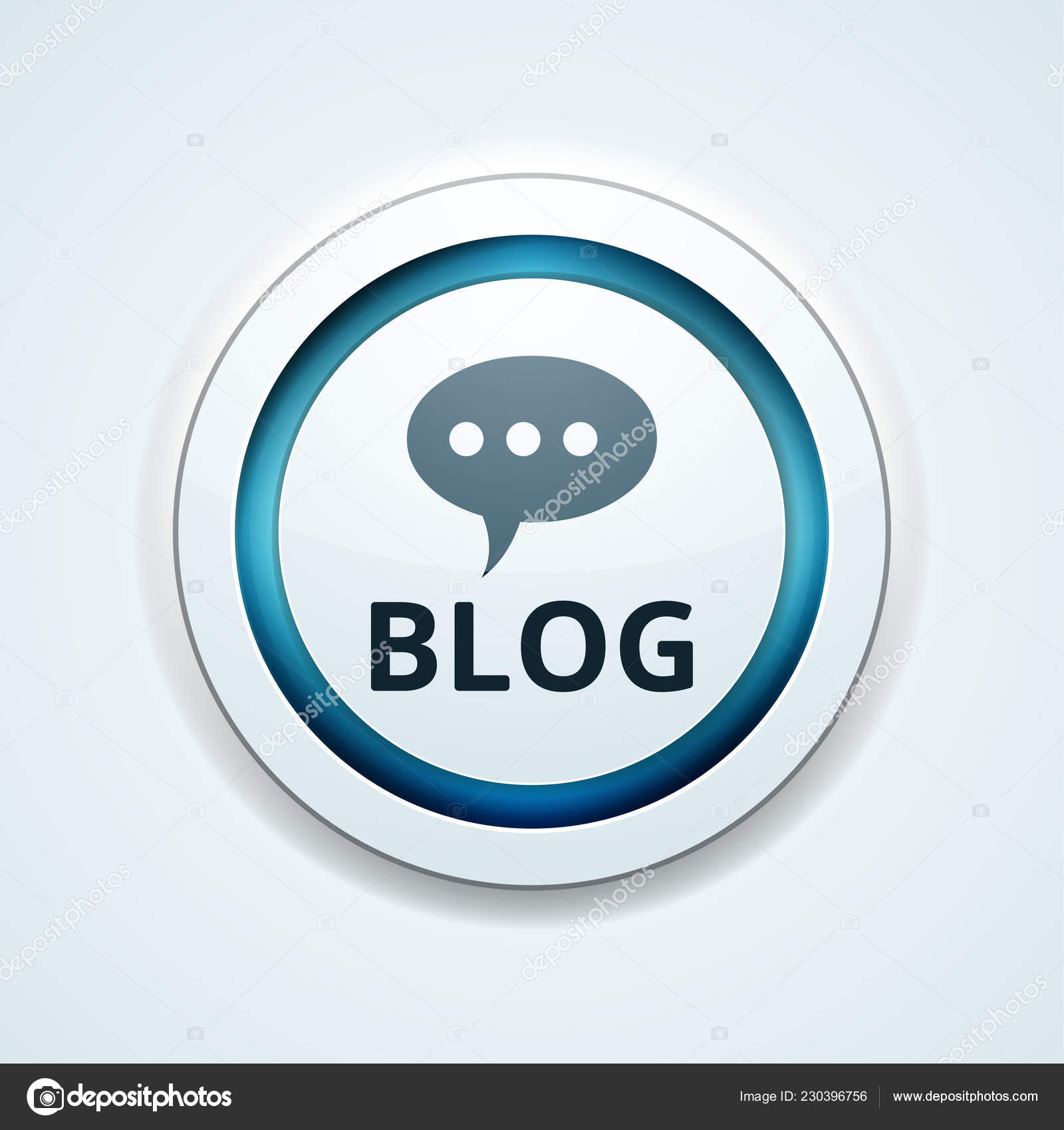 Blog button Stock Vector Image by ©Yuriy_Vlasenko #230396756