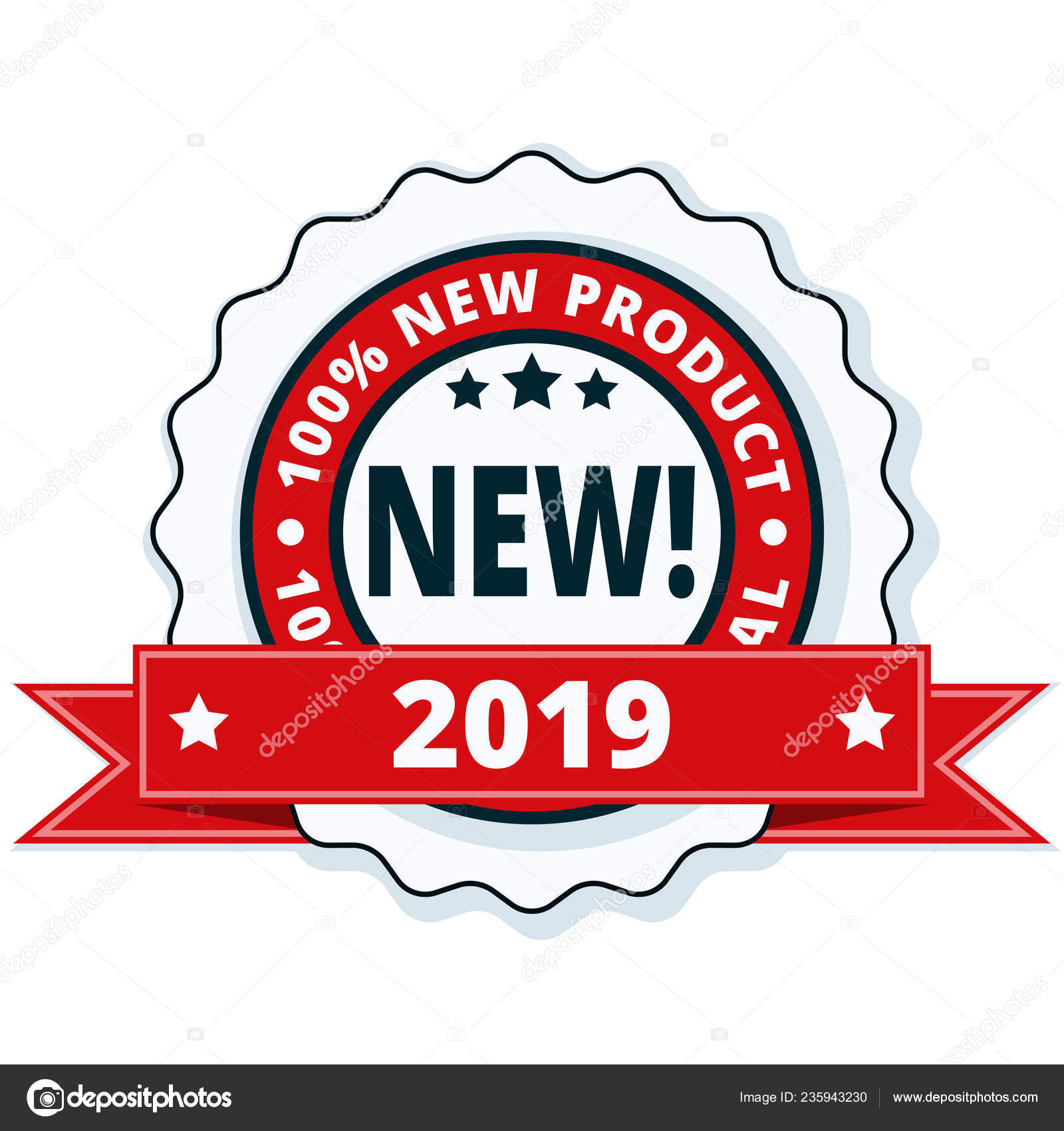 New Product Label Inscription 2019 Red Ribbon Vector Illustration Stock ... New Product Label Inscription 2019 Red Ribbon Vector Illustration Stock ...