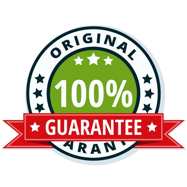 Original Guaranteed Icon Red Ribbon Vector Illustration Stock Vector by ...