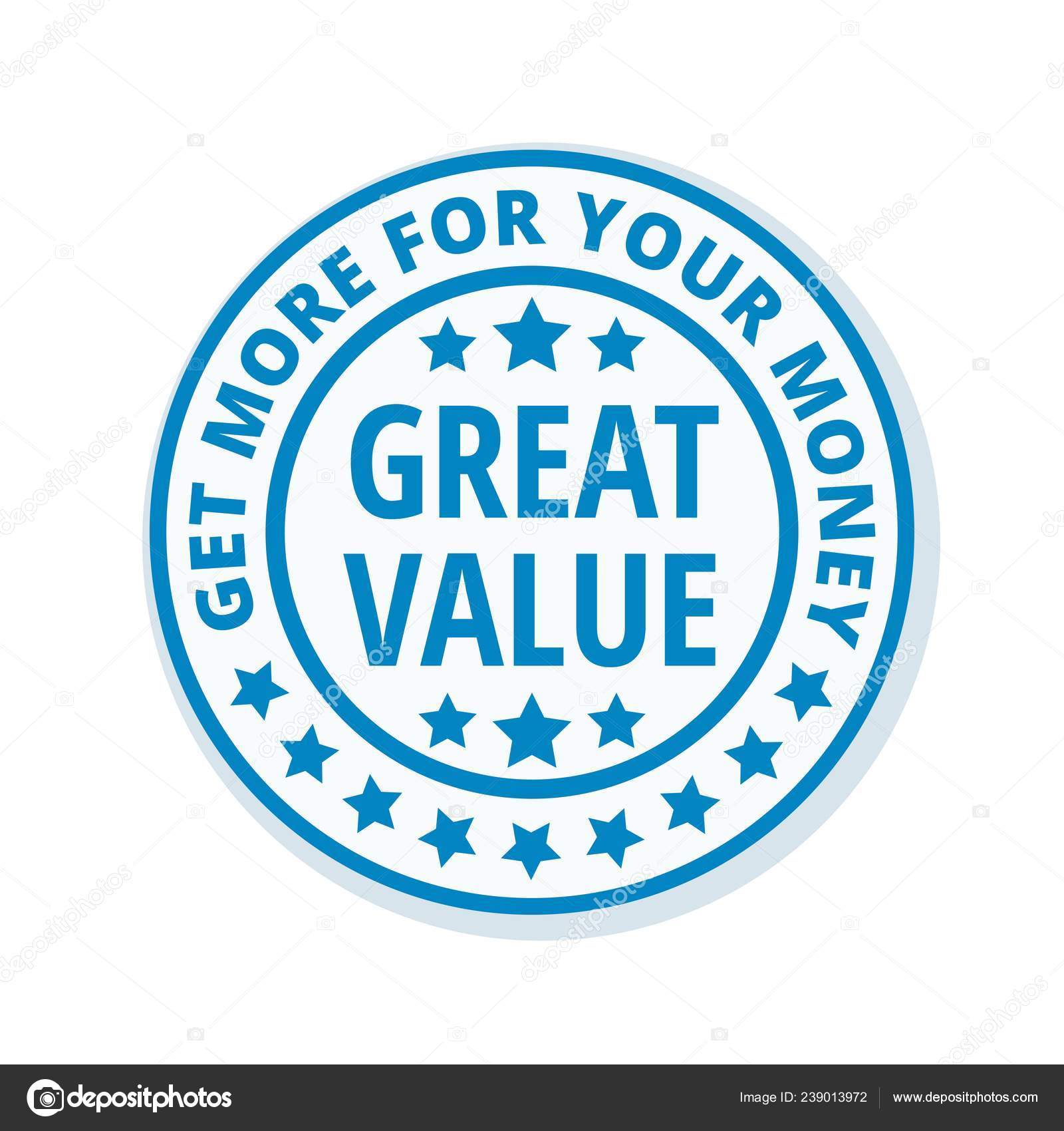 Great Value Label Vector Illustration Stock Vector by ©Yuriy_Vlasenko ...