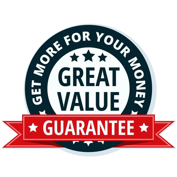 Great Value Label Red Ribbon Vector Illustration Stock Vector by ©Yuriy ...