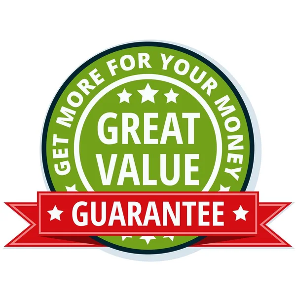 Great Value Label Red Ribbon Vector Illustration Stock Vector by ©Yuriy ...