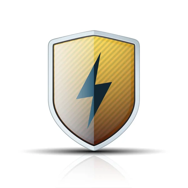 Lightning Shield sign Stock Vector by ©Yuriy_Vlasenko 107035772