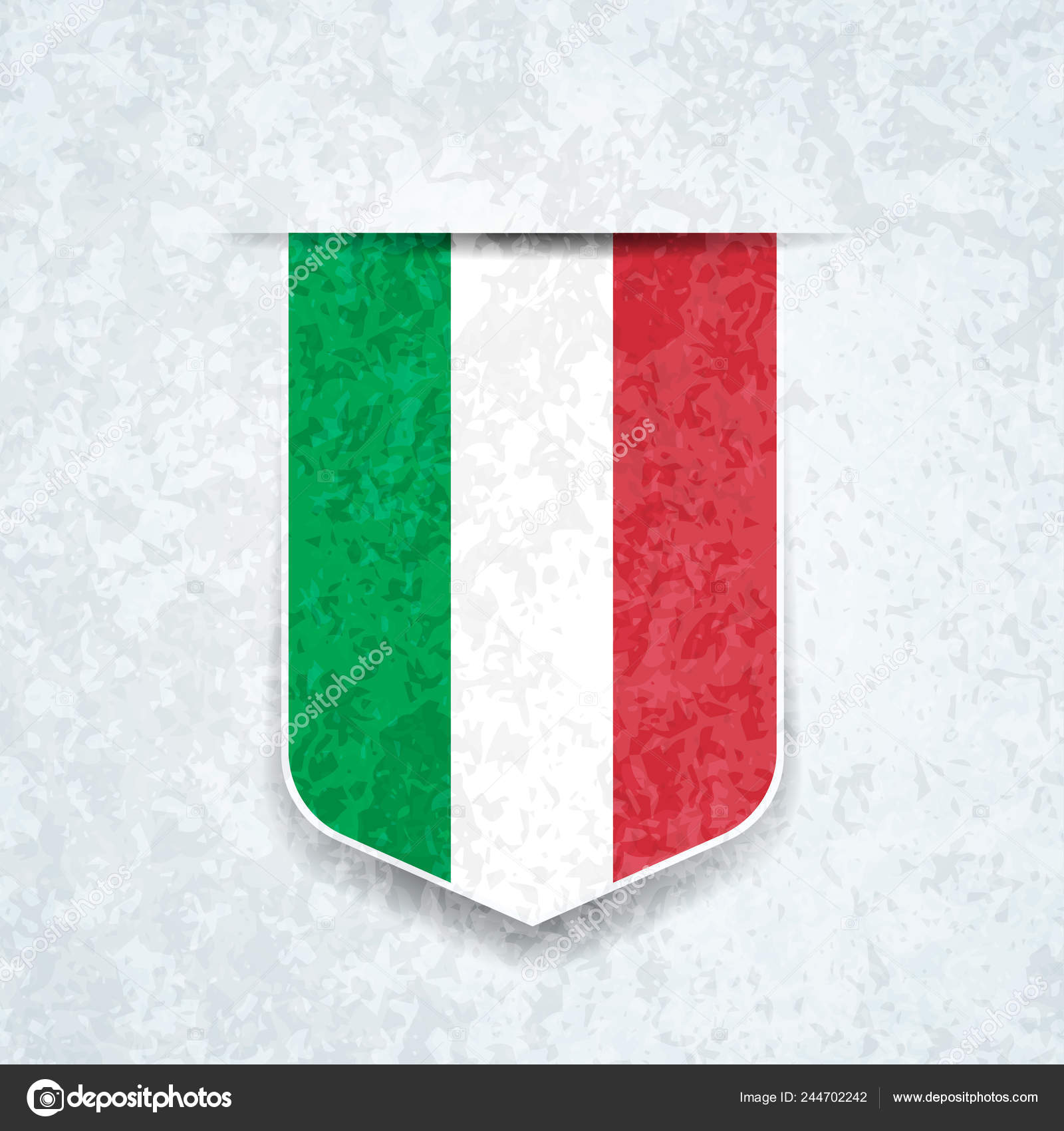 Shield Italian Flag Vector Illustration Stock Vector by ©Yuriy_Vlasenko ...