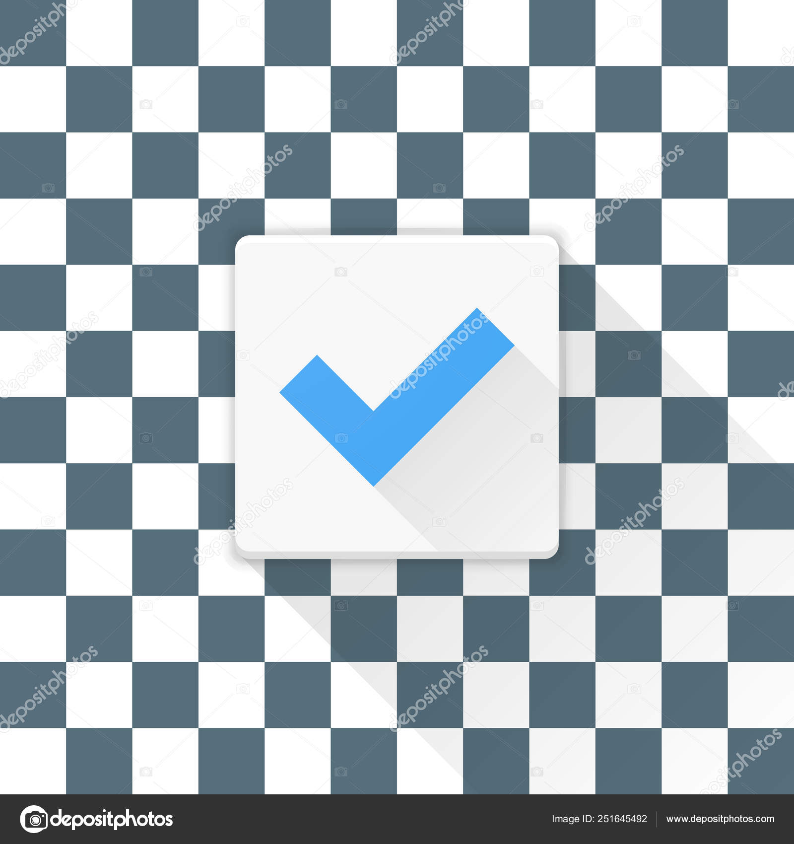 Check Mark Signo Botón Vector Ilustración Vector de stock #251645492 de ...