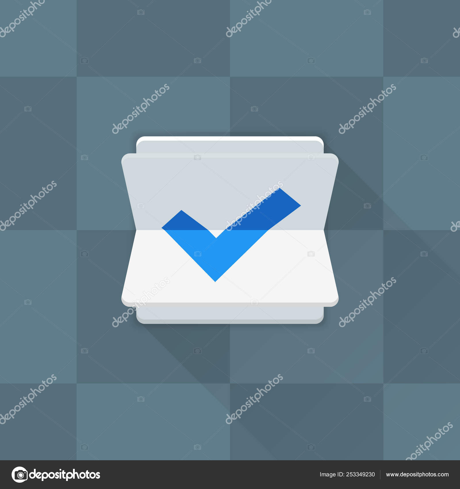 Check Mark Signo Botón Vector Ilustración Vector de stock por ©Yuriy ...