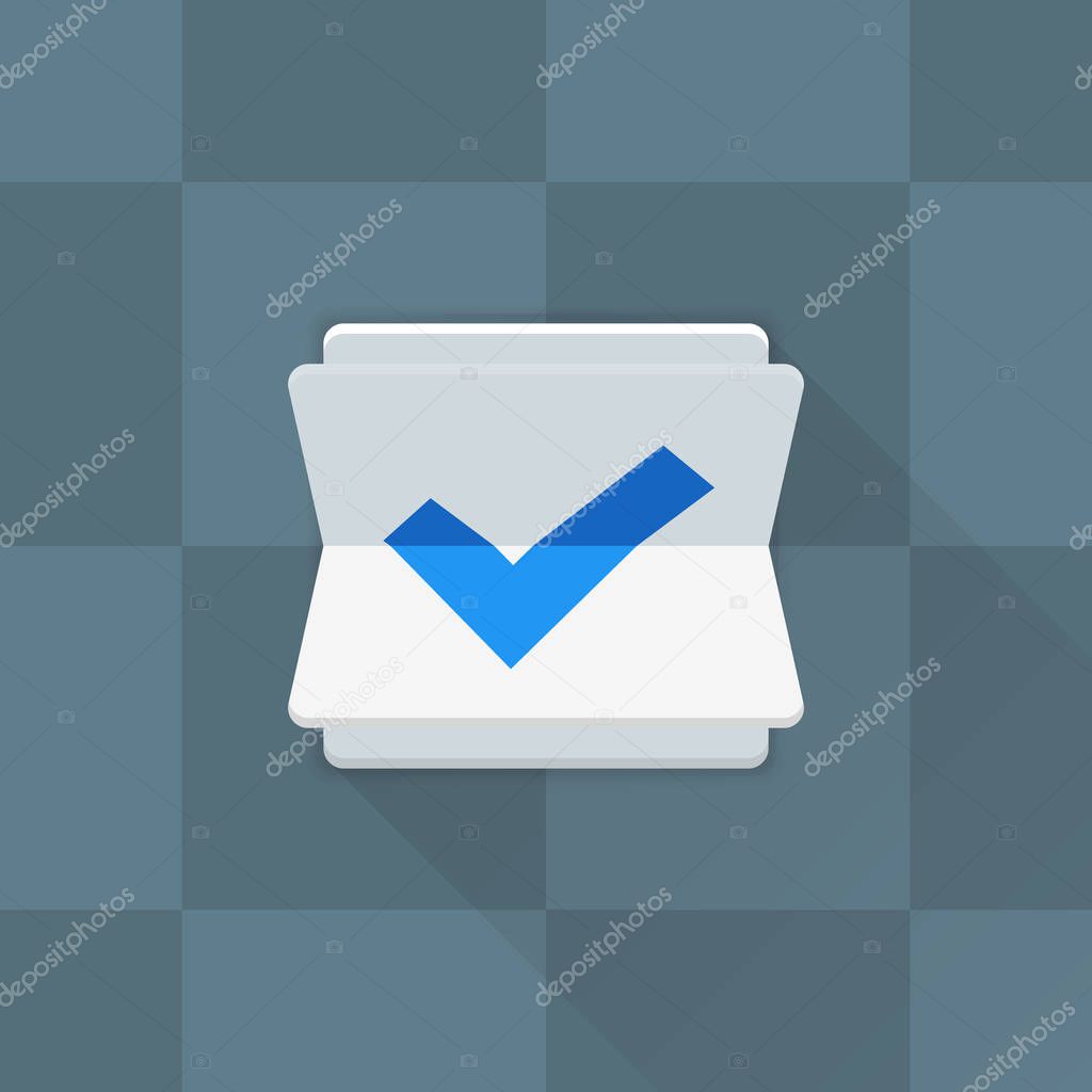 Check Mark Signo Botón Vector Ilustración Vector de stock por ©Yuriy ...