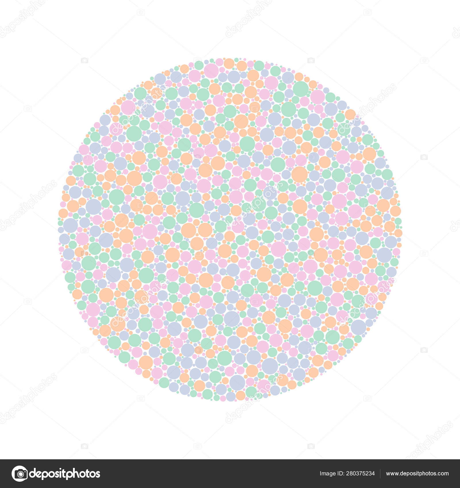 Elemento Redondo Con Círculos Colores Vector Ilustración Vector de ...