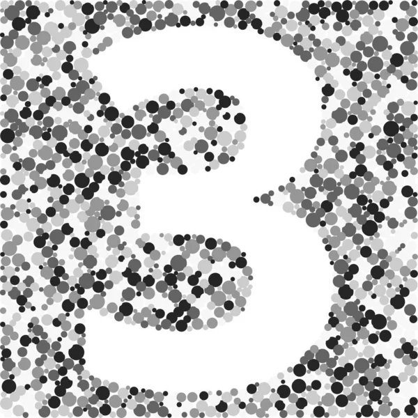 Number Color Distributed Circles Dots Illustration Stock Vector by ...