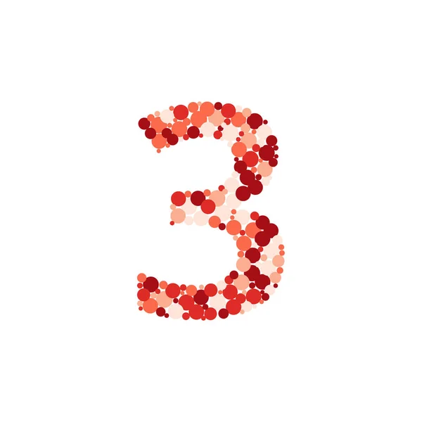 Number Color Distributed Circles Dots Illustration Stock Vector by ...