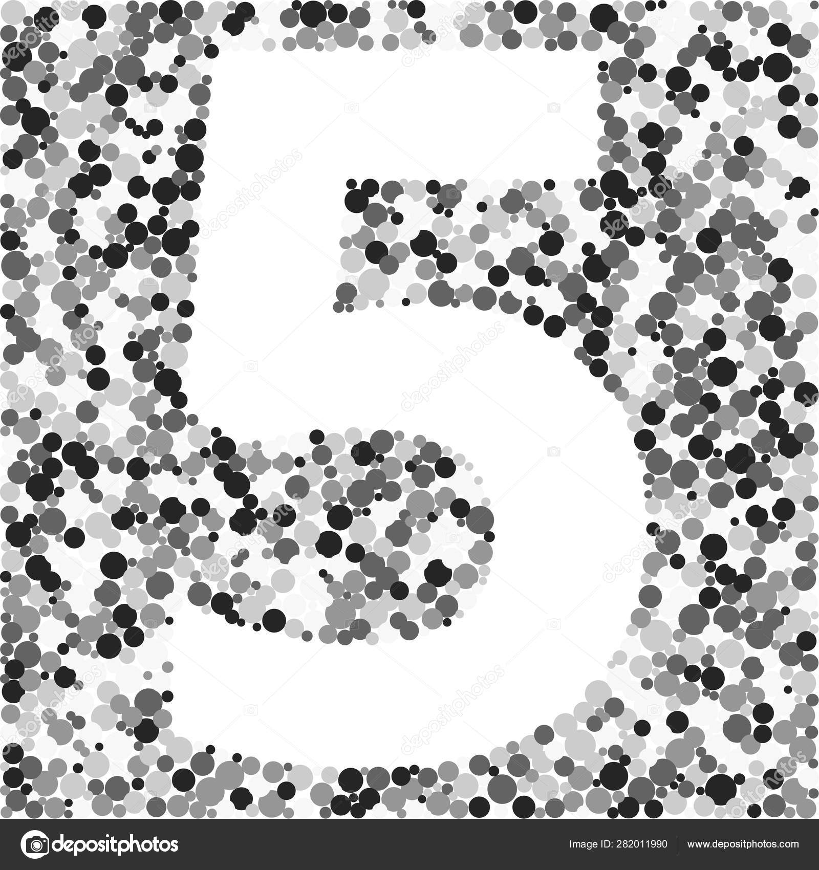 Number Color Distributed Circles Dots Illustration Stock Vector by ...