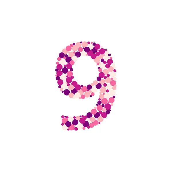 Number Color Distributed Circles Dots Illustration Stock Vector Image ...