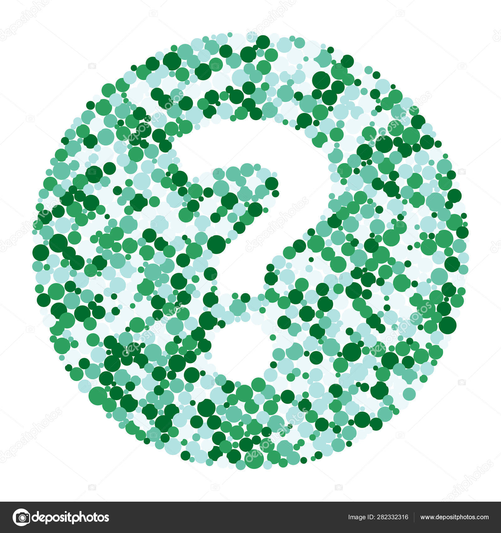 Question Mark Sing Color Distributed Circles Dots Illustration Stock ...