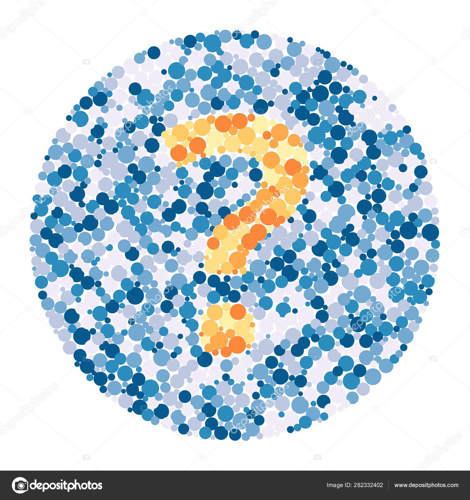 Question Mark Sing Color Distributed Circles Dots Illustration Stock ...