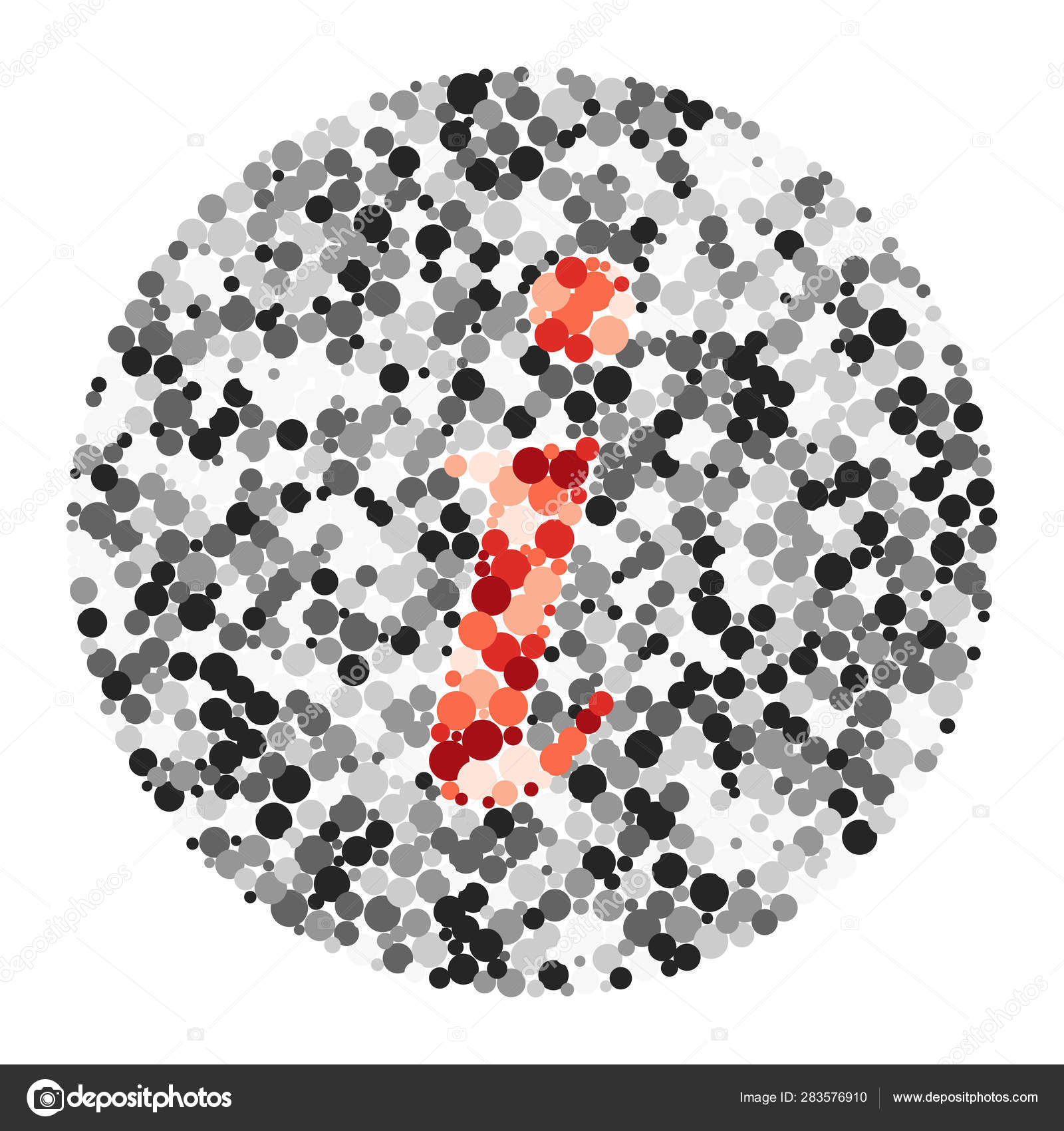 Information Sign Color Distributed Circles Dots Illustration Stock ...