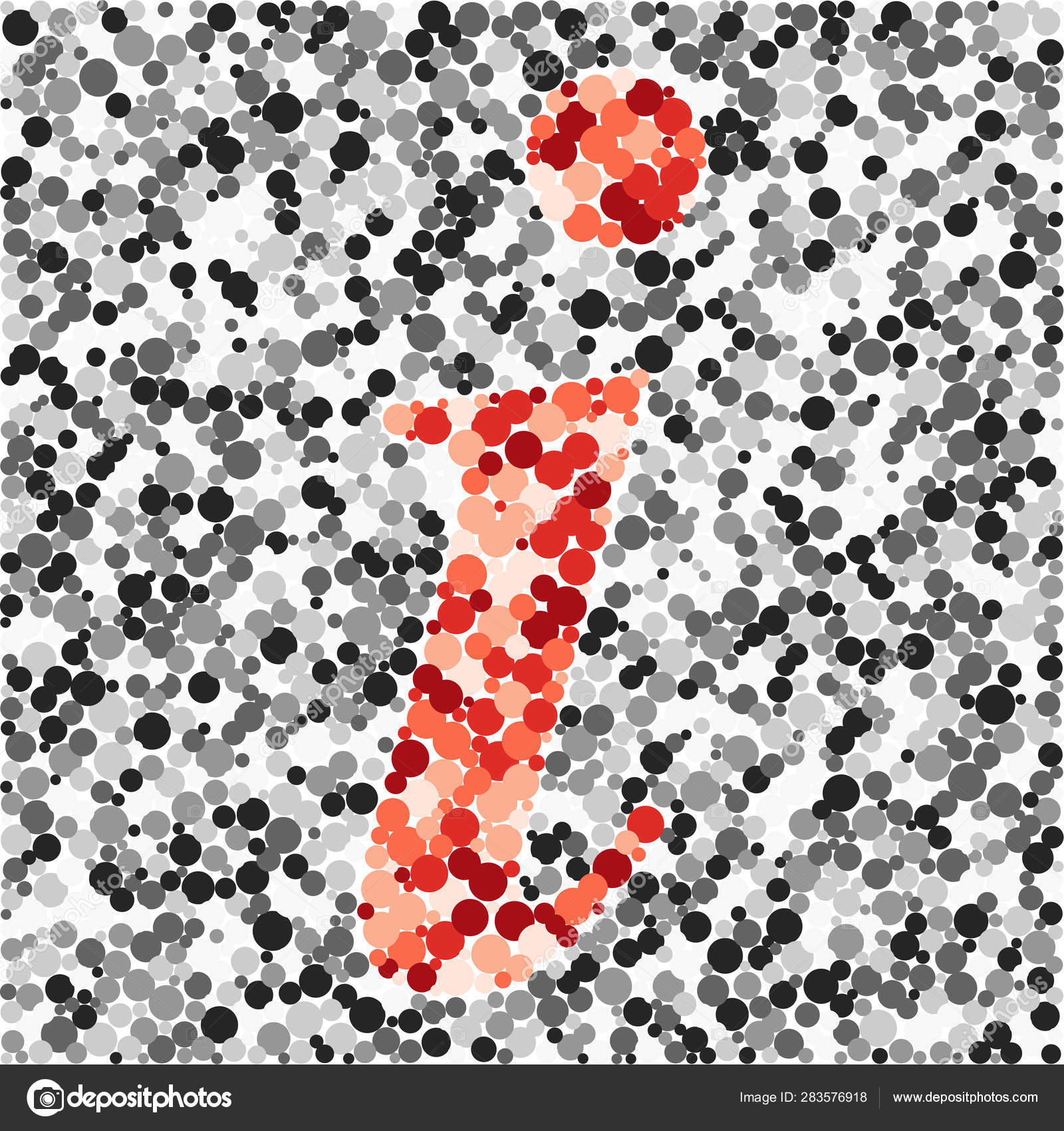 Information Sign Color Distributed Circles Dots Illustration Stock ...