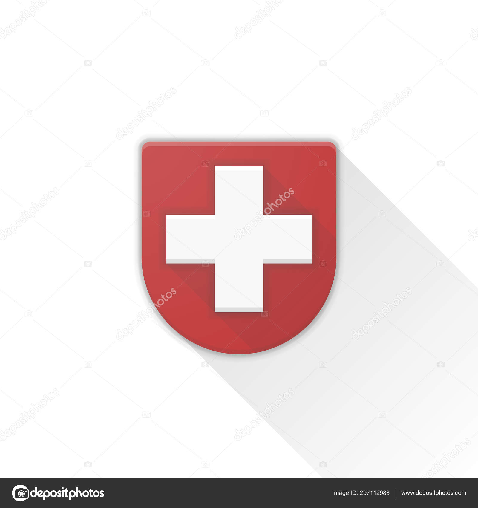 Bright Swiss Flag Icon Vector Illustration Stock Vector Image by ©Yuriy ...