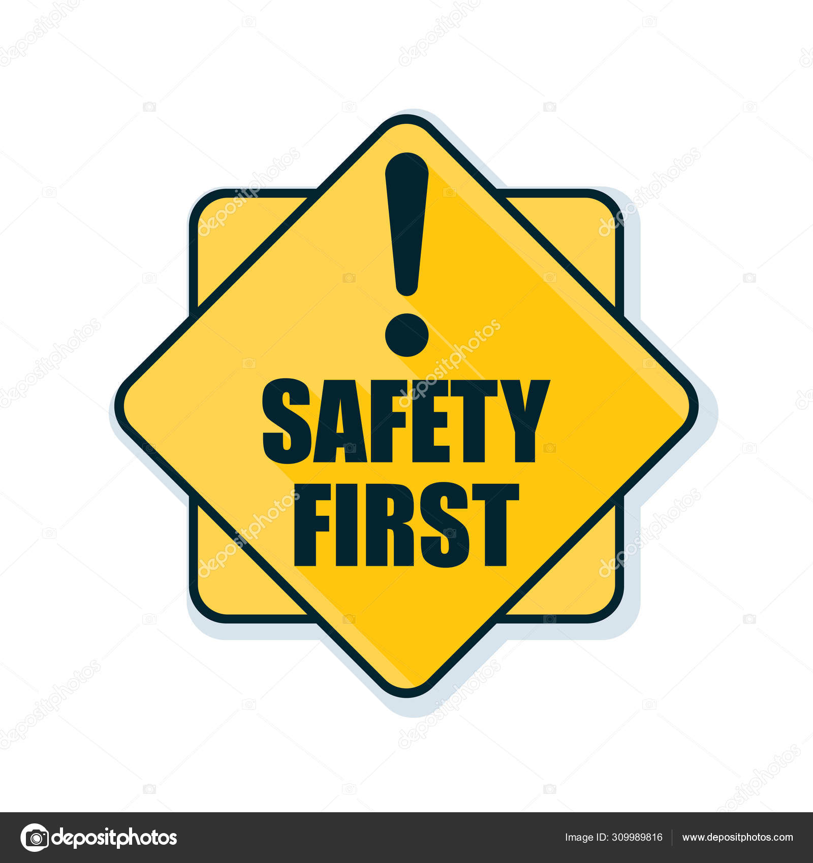 Safety First sign Stock Vector Image by ©Yuriy_Vlasenko #309989816