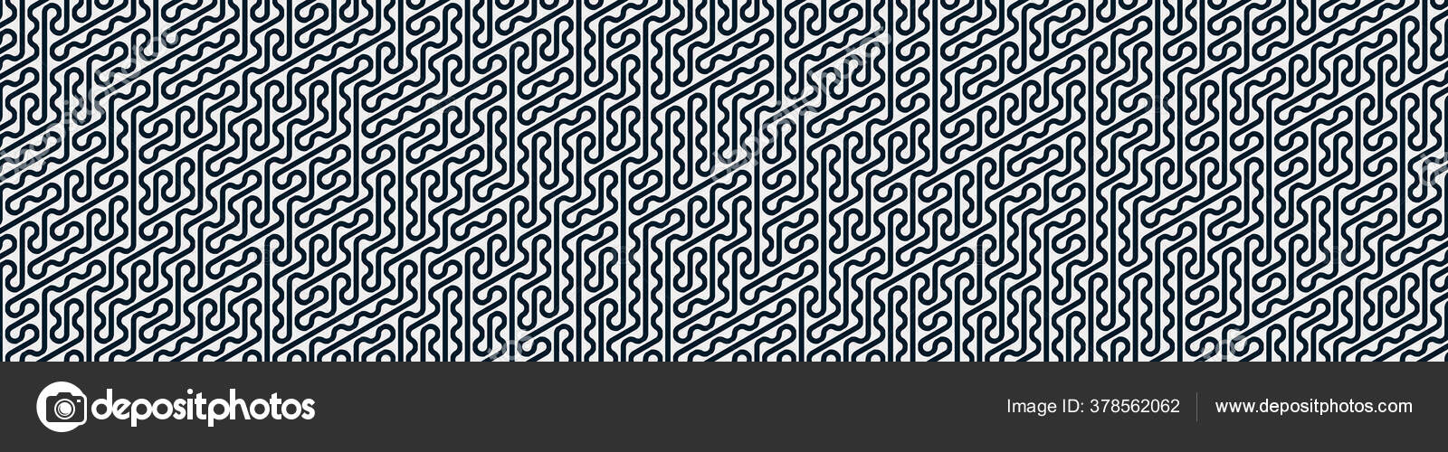 Colorful Tile Seamless Random Interweaving Wavy Lines Pattern ...