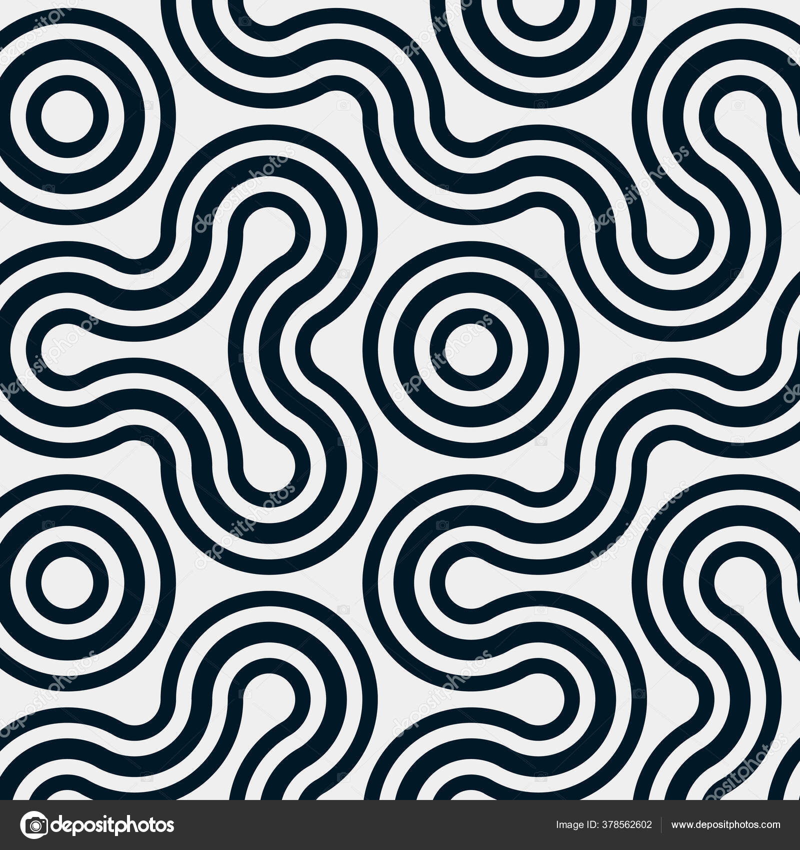 Colorful Tile Wavy Curved Lines Connection Art Background Design ...