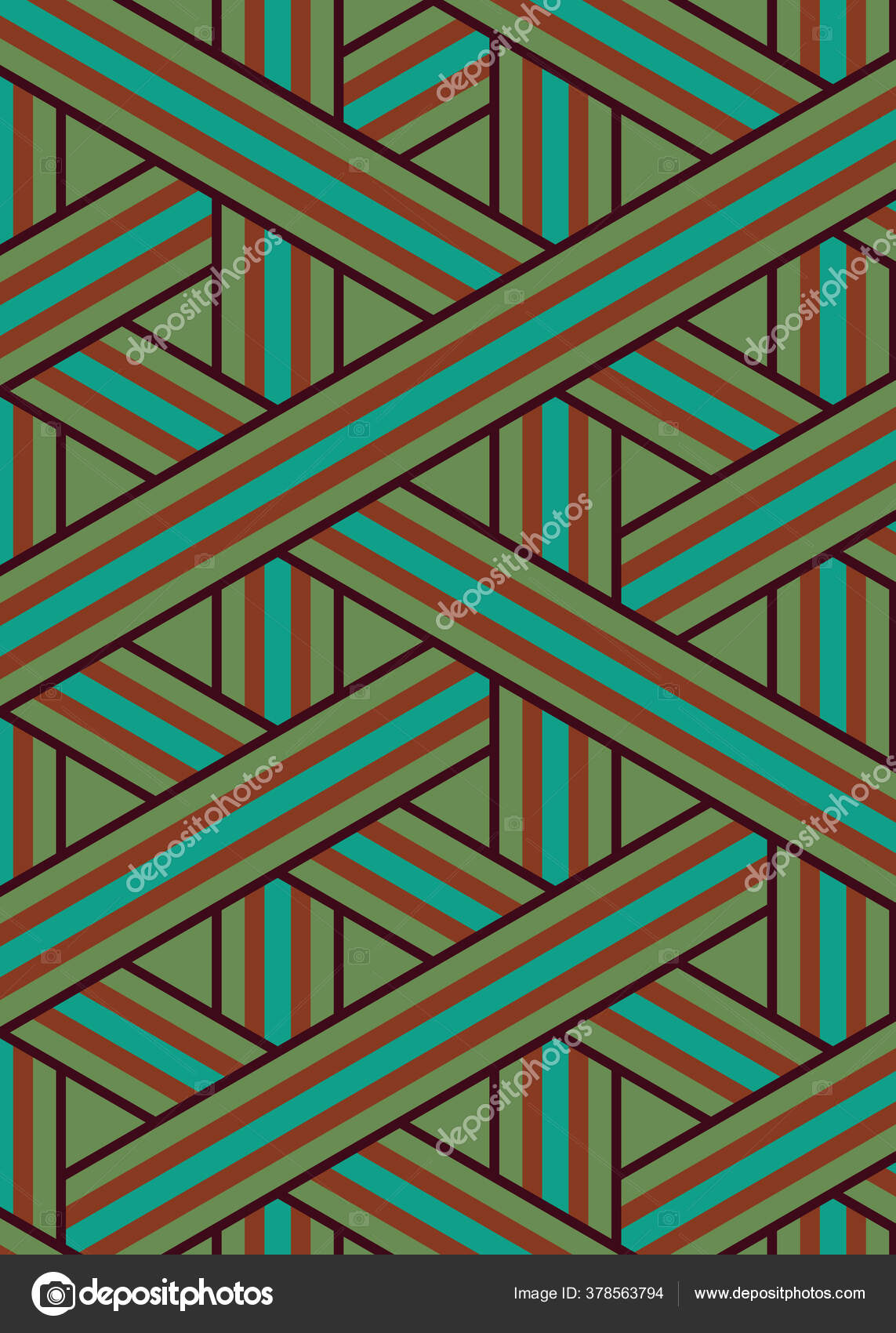 Colorful Tile Seamless Random Lines Pattern Connection Art Background ...