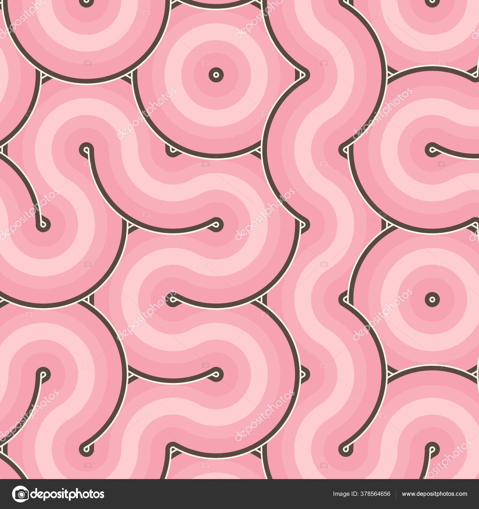 Colorful Tile Wavy Curved Lines Connection Art Background Design ...