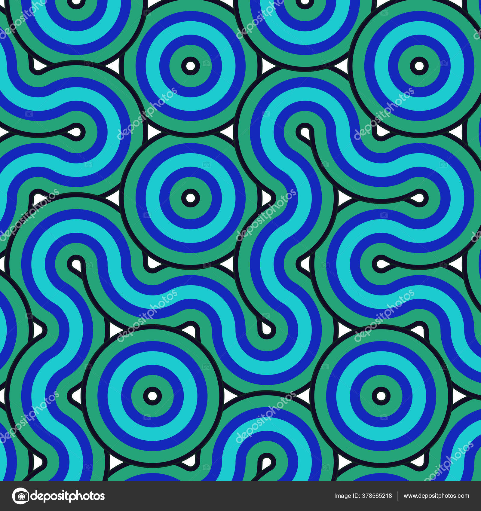 Colorful Tile Wavy Curved Lines Connection Art Background Design ...