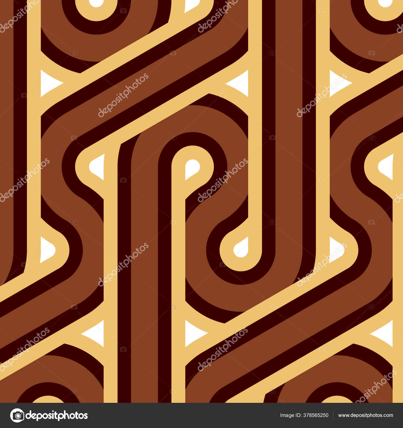 Colorful Tile Seamless Random Interweaving Wavy Lines Pattern ...