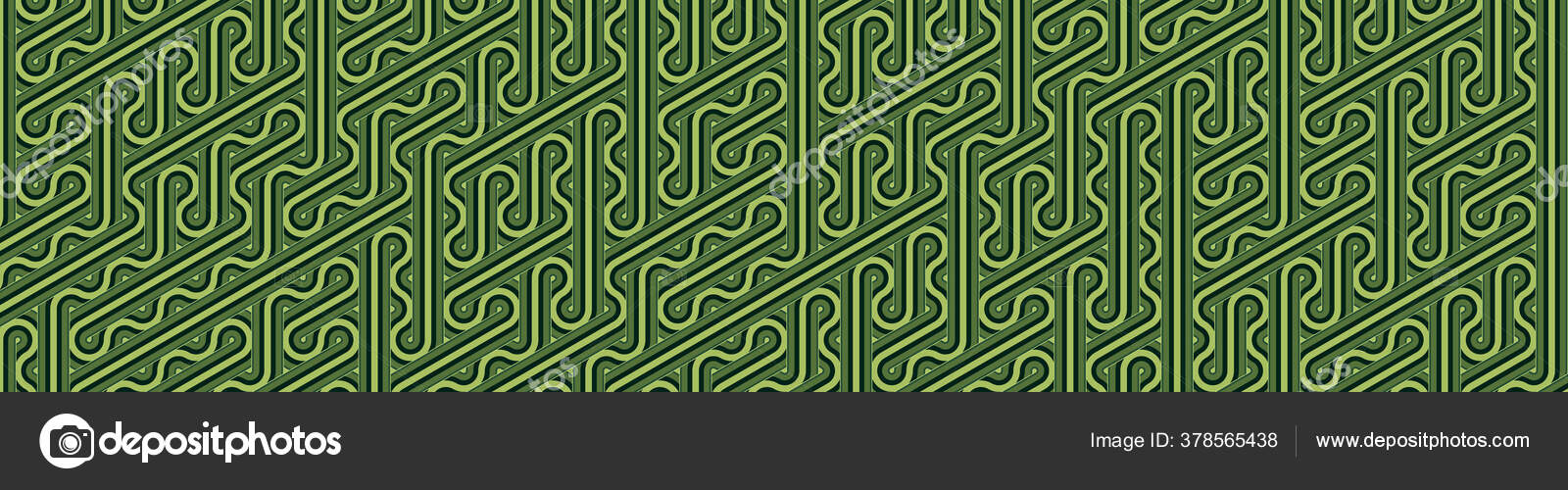 Colorful Tile Seamless Random Interweaving Wavy Lines Pattern ...