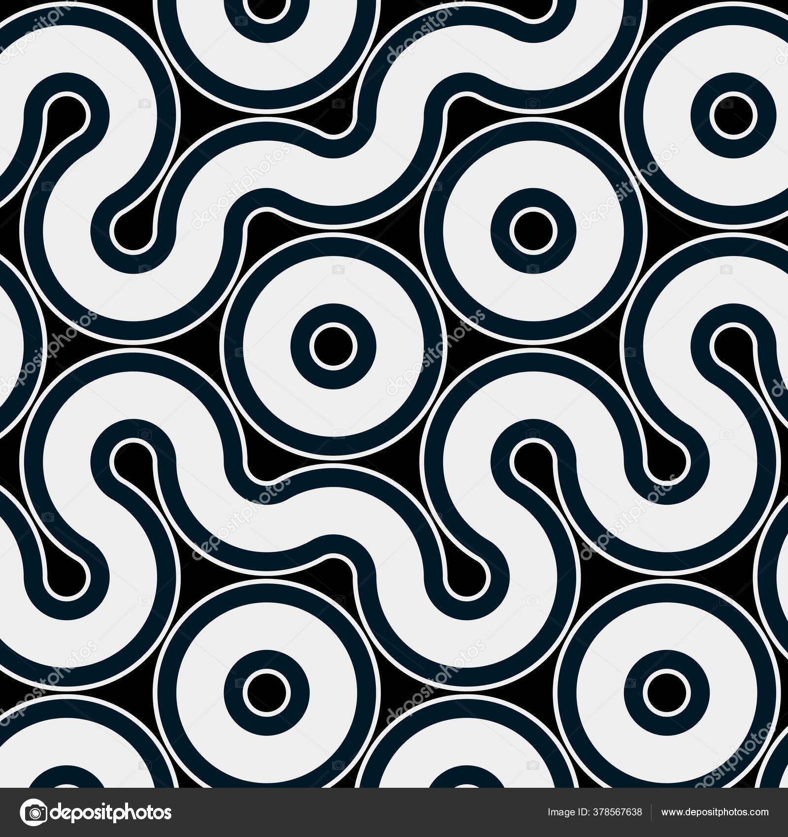 Colorful Tile Wavy Curved Lines Connection Art Background Design ...