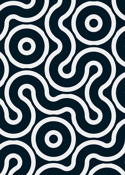 Colorful Tile Seamless Random Interweaving Wavy Lines Pattern ...