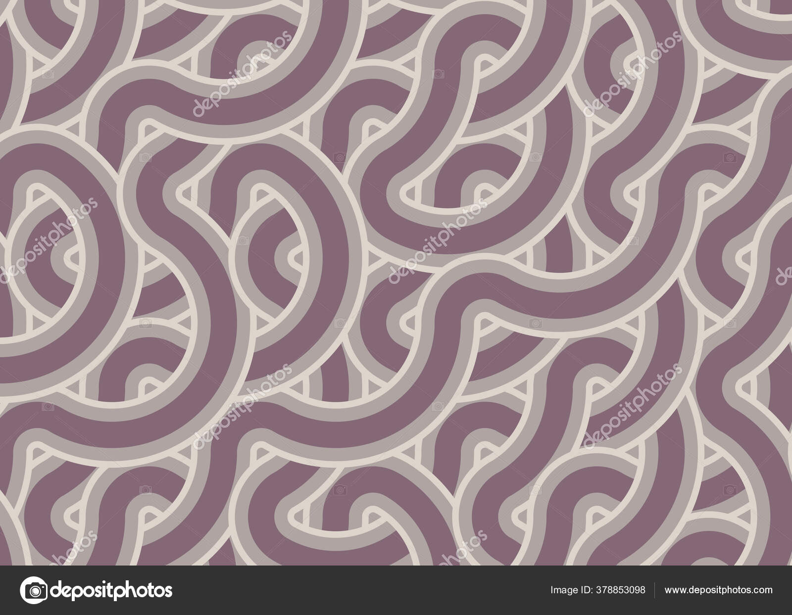 Colorful Tile Seamless Random Interweaving Wavy Lines Pattern ...