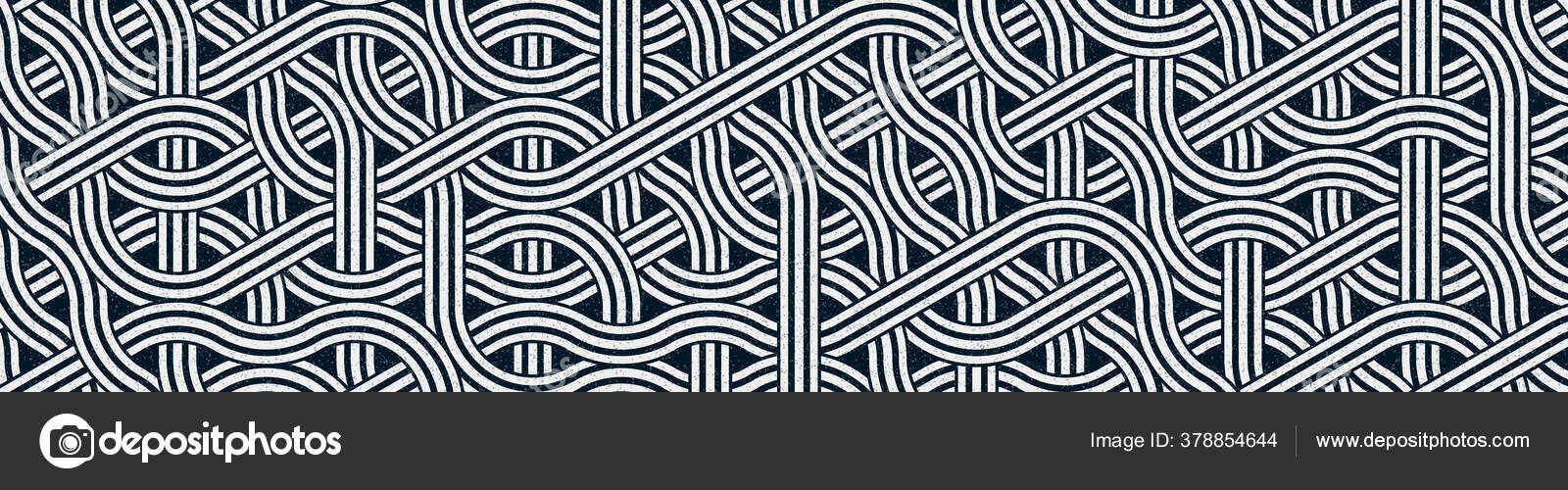 Colorful Tile Seamless Random Interweaving Wavy Lines Pattern ...